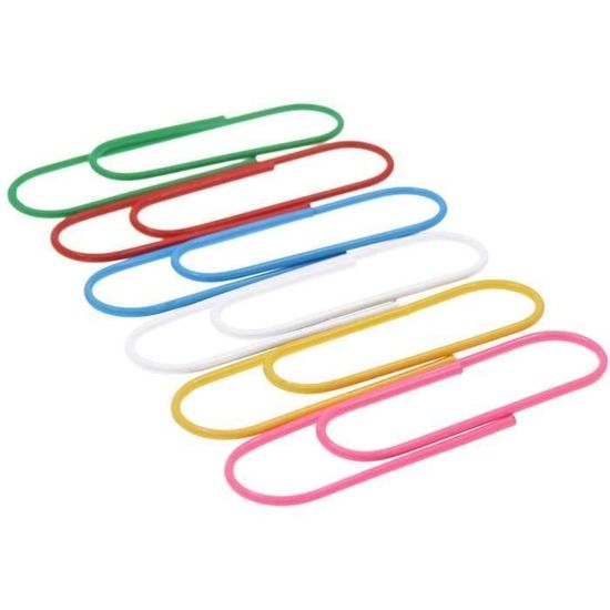 Trombone,super grand papier clips vinyle enduit,30 Pack 4 pouces ...