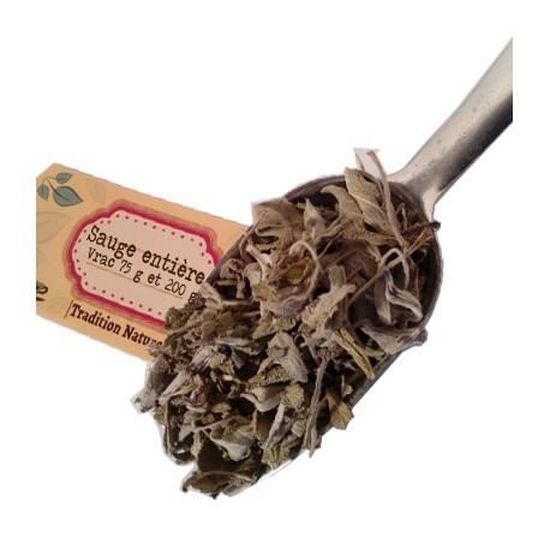 Tradition Nature-Sauge entière | 75 g sachet vrac | Herbes aromatiques ...