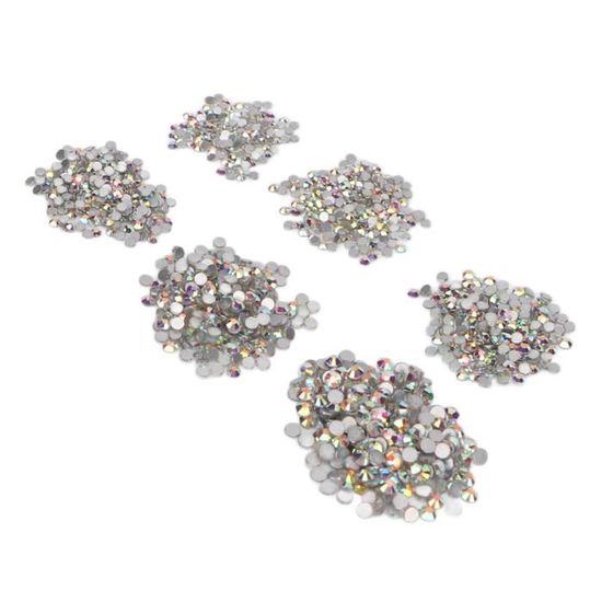 Kit de strass Nail Art strass AB cristal clair strass Kit pour ...