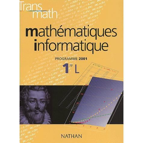 Transmath; mathématiques ; 1ère L ; livre de l'... - Cdiscount Librairie