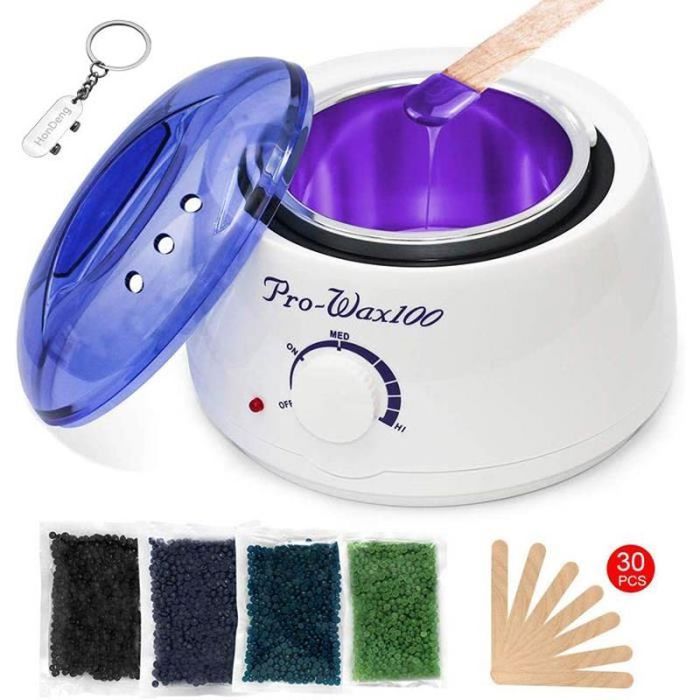 Chauffe-CireCire Epilation aves 400g Epilation Cire PerlesCire Sans ...