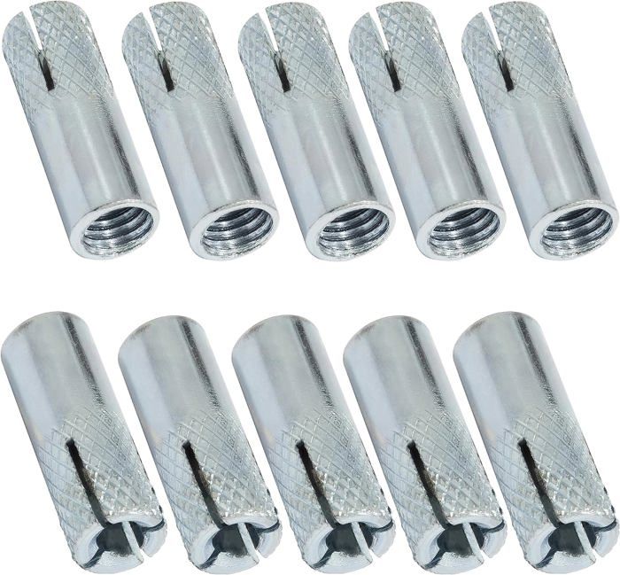 Lot de 10 Chevilles d'ancrage à expansion Ø10x30mm pour boulon/vis M8 ...