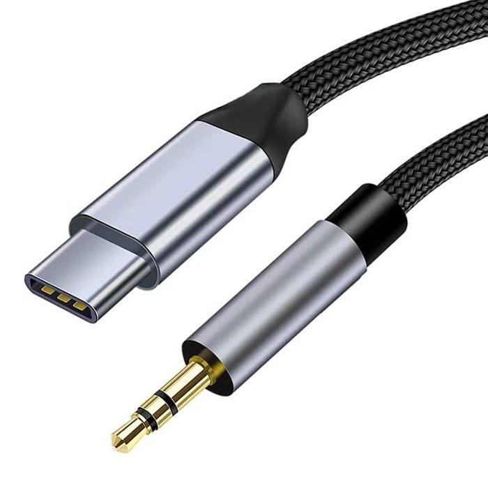 Aux Cable 3.5mm Stereo Jack Cable Audio Cable - Nylon Braided Aux Lead ...
