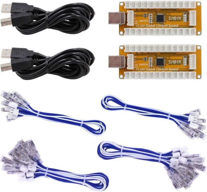 Arcade Game Usb Encoder Zero Delay 2 Player Gamepad Button Joystick Controller For Nintendo ...