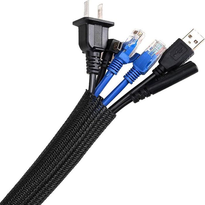 Manchon de Câble Gaine 3 Mètre Souple Ajustable, 13-23mm Gestion de ...