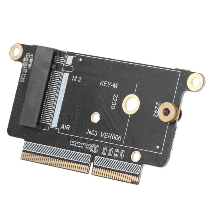 Alomejor Adaptateur pour ordinateur portable Adaptateur Carte Adaptateur A1708 NVMe Key M M.2 ...