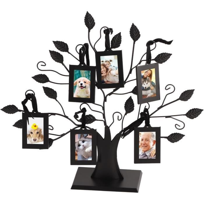 Cadre Photo Arbre Généalogique, Cadre Photo Famille En Métal Peint Avec ...