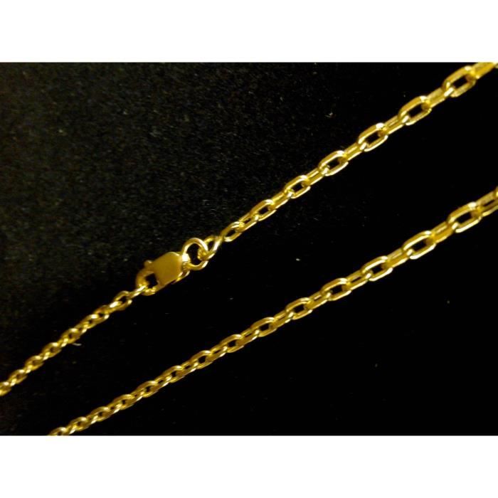 Chaine forçat or jaune 18 carats-750/1000 Gold - Achat / Vente chaine ...