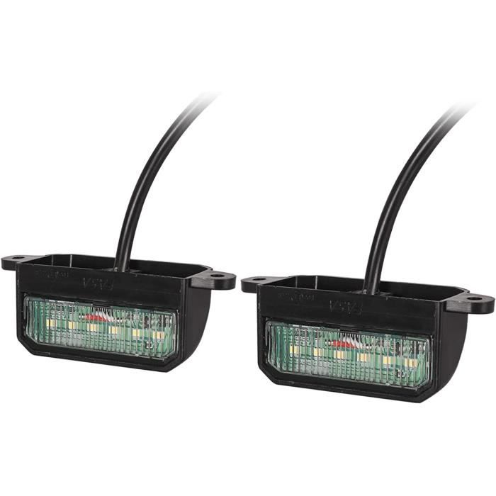 2 Pack Feux De Plaque D'Immatriculation Led 12V 24V, Éclairage De ...