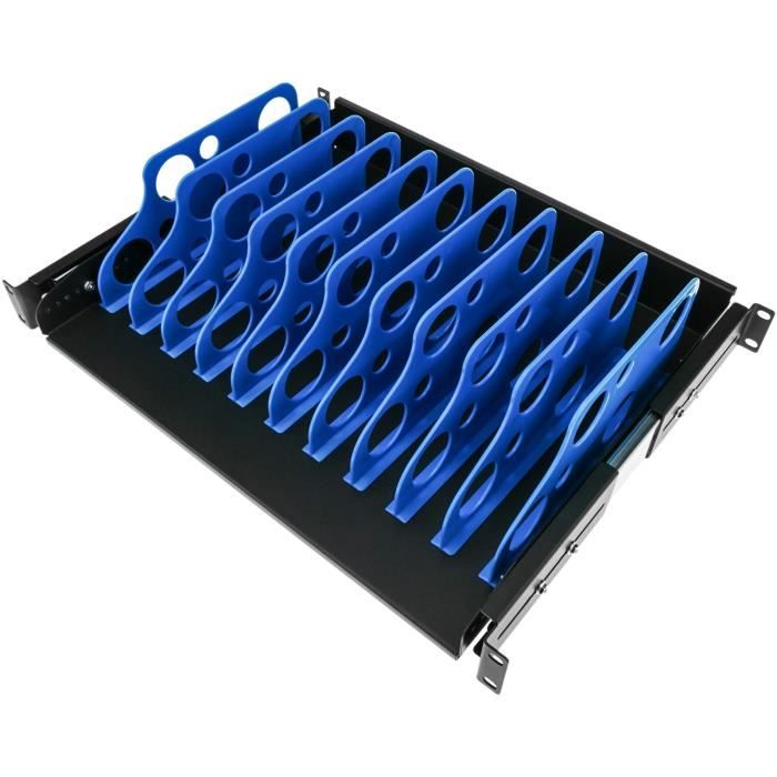 CableMarkt - Plateau coulissant pour armoire rack 19" avec séparateurs ...