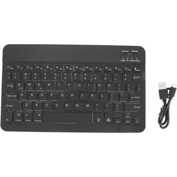 Mini Clavier Sans Fil, Mini Clavier Portable Rétroéclairé Rvb Sans Fil ...