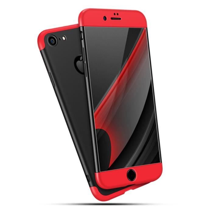 Coque iPhone 7, Ultra Léger 360 Degres Anti-choc 3 en 1 Dur PC ...