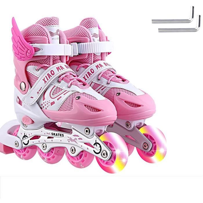 Rollers en ligne avec roues éclairantes,avec roulements en acier au ...