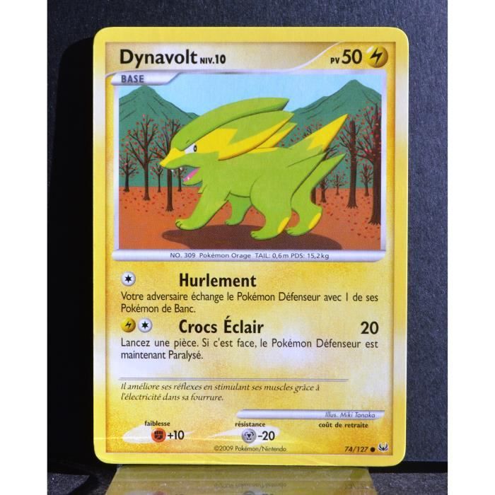 Carte Pokémon 74-127 Dynavolt Lv.10 50 PV Platine NEUF FR - Cdiscount ...