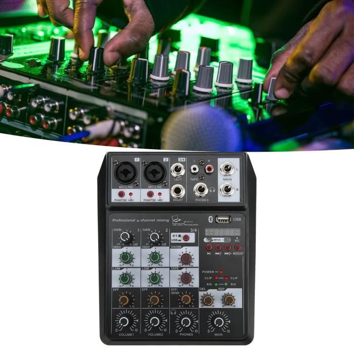 Table De Mixage Sonore Console De Mixage Sonore , Mélangeur De Son Usb ...