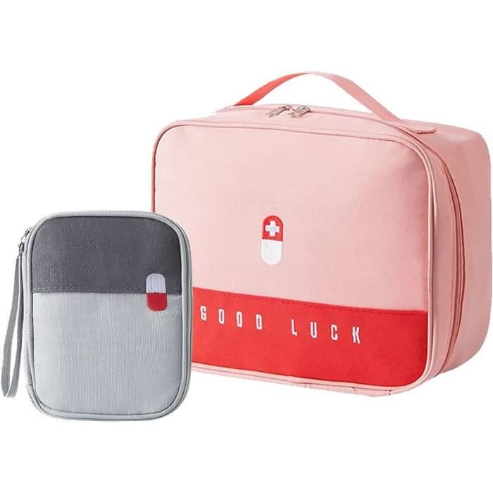 2 Pièces Trousse Secours Portable Kit, Trousse de Premier Secours Vide, Mini Kits de Premiers ...