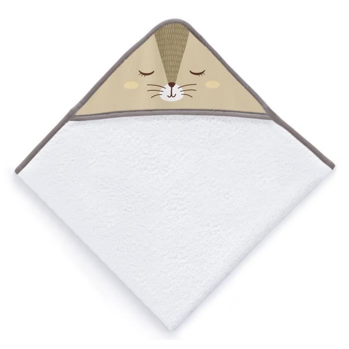 TANUKI - Sortie de bain bébé 100 x 100 cm thème "CAT" - Cdiscount ...