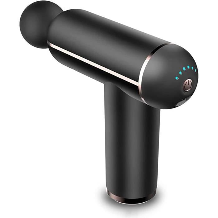 Mini Pistolet De Massage Vibration Des Tissus Profonds Pistolet Fascial 4 Têtes Relaxation