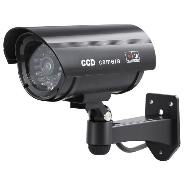 TRIXES Caméra Factice de Sécurité CCTV pour l'Intérieur ou l'Extérieur ...