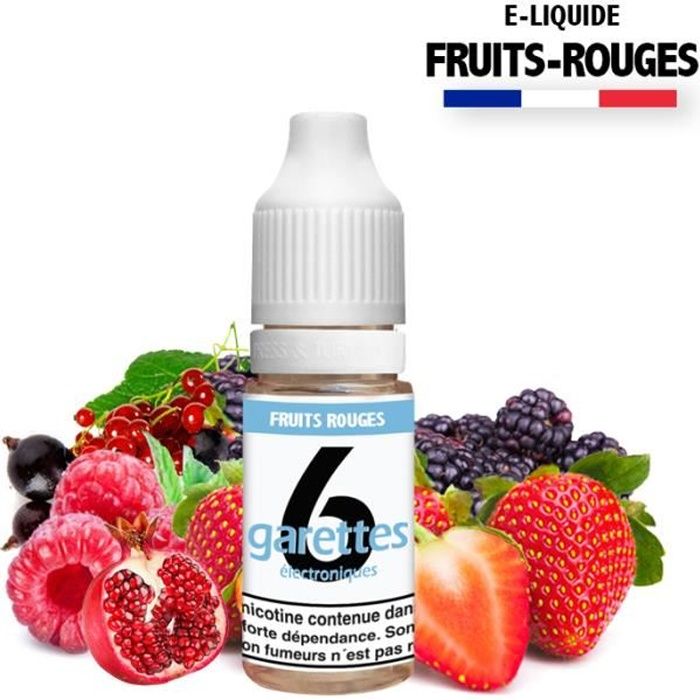 E-liquide 10ML saveur FRUITS ROUGES sans nicotine (e-liquide id : PRD30 ...