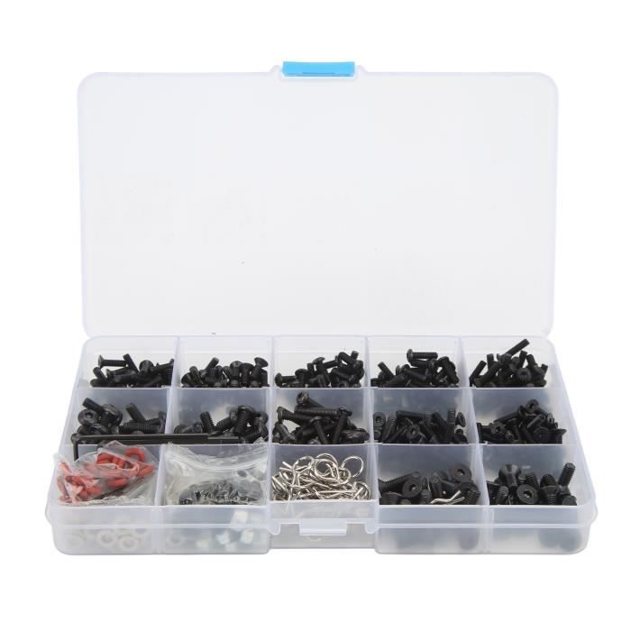 VINGVO jeu d'assortiment de vis Kit de vis RC 522 pièces plusieurs tailles haute dureté ensemble ...