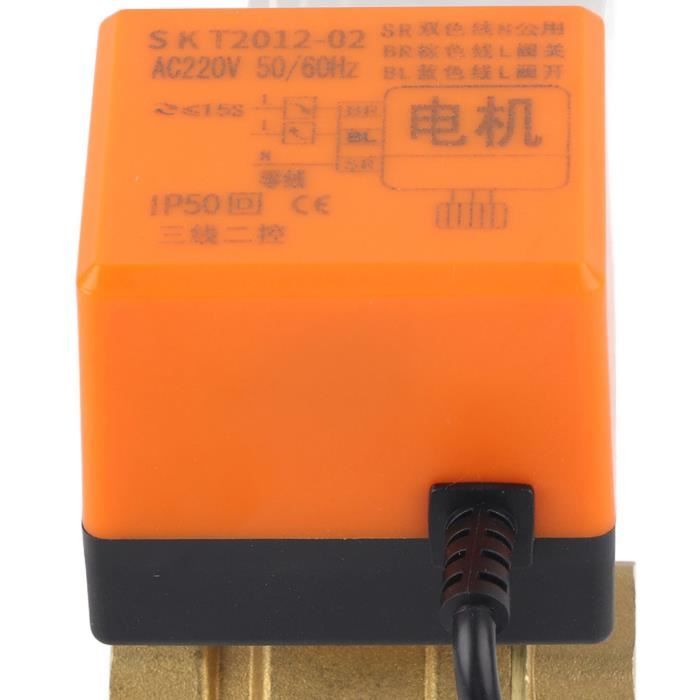 Vanne motorisée en laiton VVIKIZY G1-1/4 DN32 2 voies 3 fils 220V AC - Cdiscount Bricolage