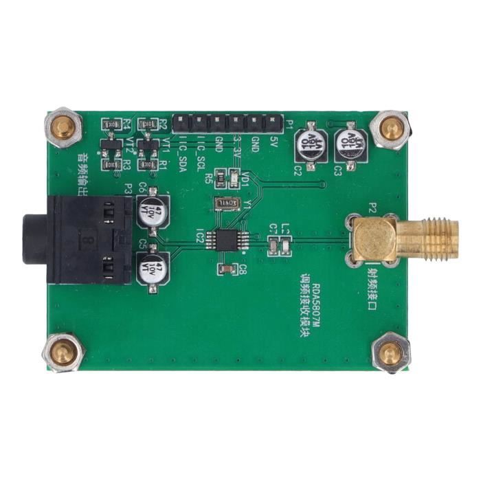 CET - Carte stéréo FM,Module récepteur FM carte de réception Radio haute sensibilité stéréo pour ...