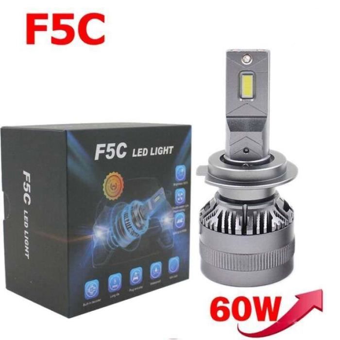 JKL13917-PHARES.F5C 120W 12000LM H7 LED Ampoule LED H7 phare kit ...