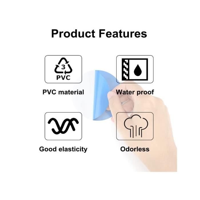 10 PièCe Rustine Piscine sous l'eau Gonflable pour Spa Matelas Piscine ...