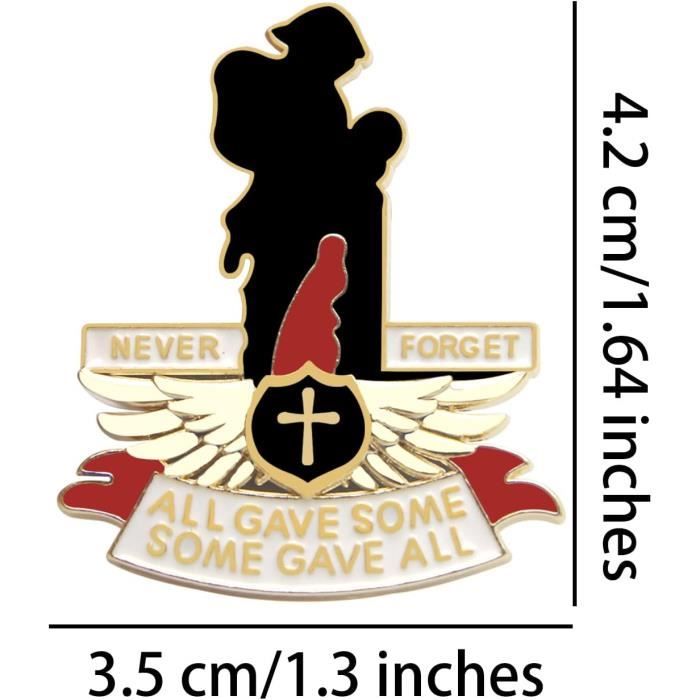 Lot De 2 Broches De 4 Badges De Soldat Du Jour Du Souvenir 2022 Pour ...