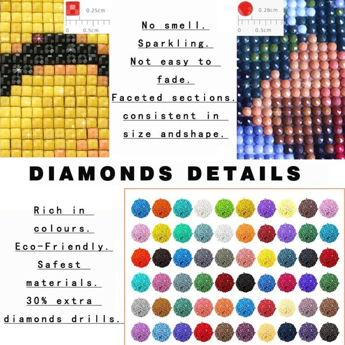 Diamond Painting Chat Blanc Diamond Painting Strass Canevas Kit Complet ...