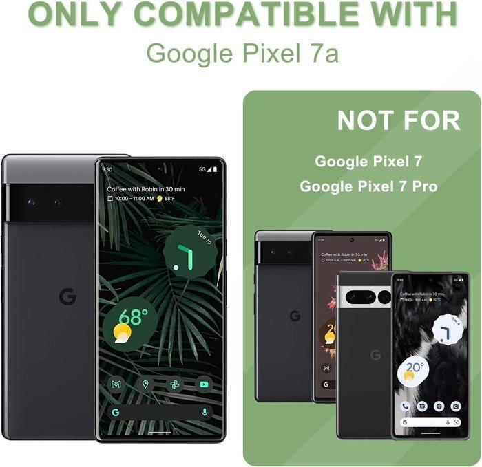 Pour Coque Google Pixel 7A Et 2 Verre Tremp Protection cran Silicone