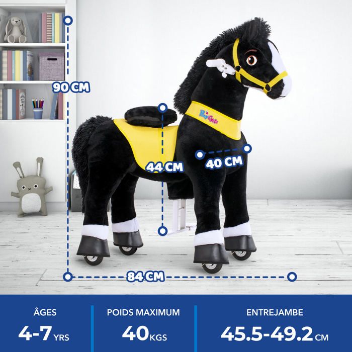 Cheval à Bascule Enfant PonyCycle Modèle E avec Frein - Marque ...
