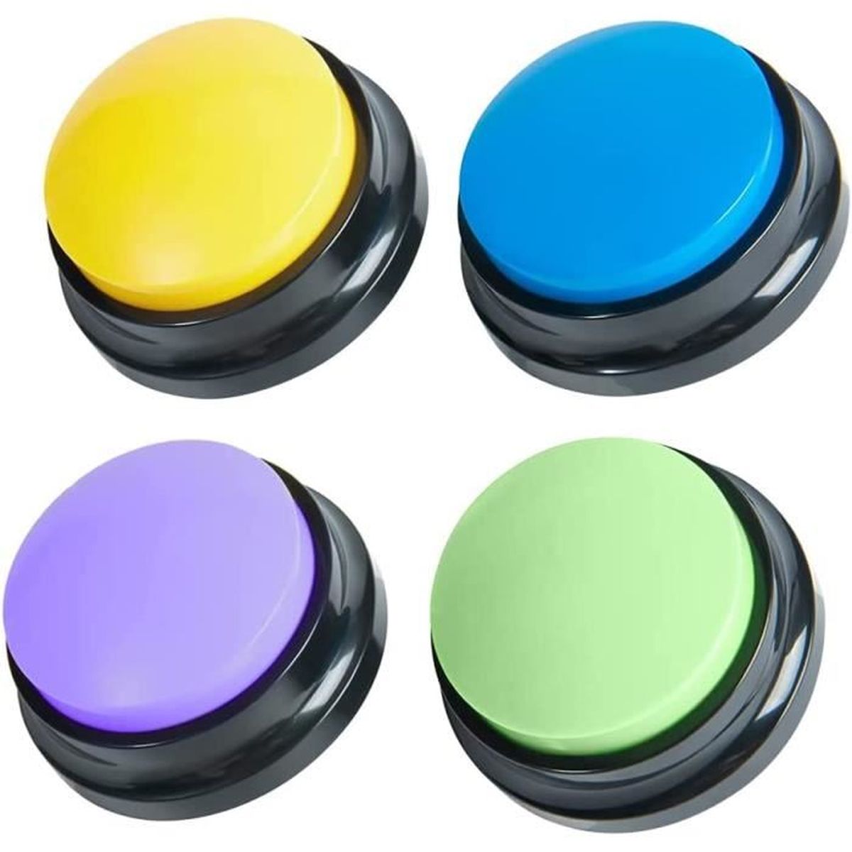 Buzzer Enregistrable,4 Bouton de Conversation Chien avec Fonction ...