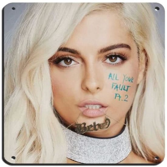 Bebe Rexha Pop Singer Affiche rétro en métal chic Art rétro décoration ...