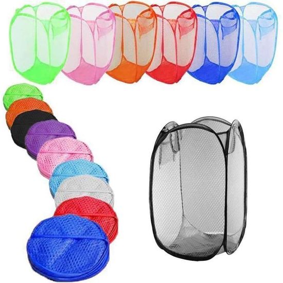 Sac À Linge Pliable En Maille Pour Buanderie, Salle De Bain, Chambre D ...