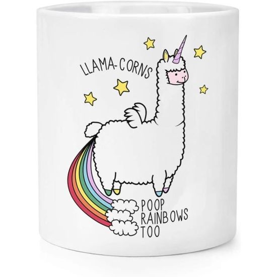 Llama-Corns Poop Rainbows Too Maquillage Brosse Crayon Pot A927 ...