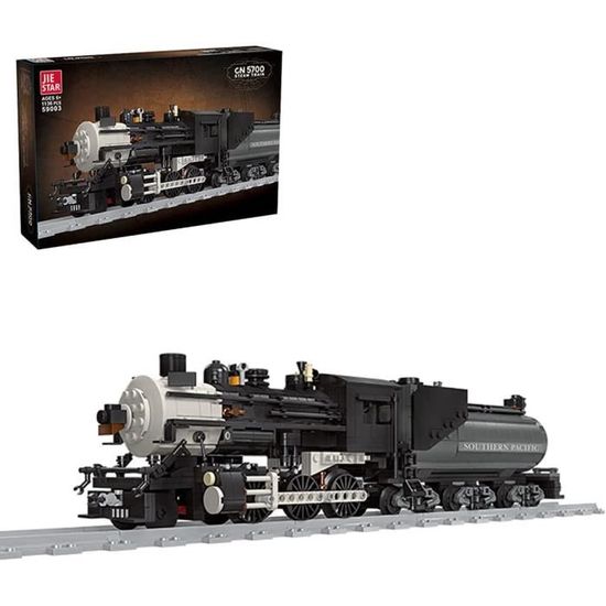 Technic Train Blocs de Construction avec Piste, Rétro Maquette de Train ...