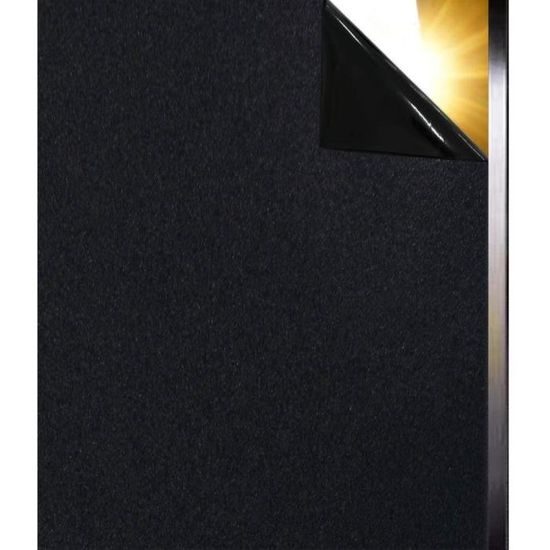 DAMILY® Film fenetres Auto-Collant Opaque Noir Statique Anti-UV 100% ...