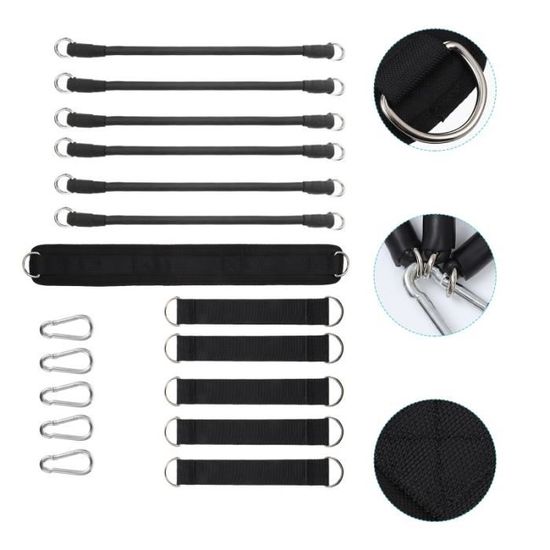 1 Ensemble elastique de resistance - harnais de resistance - extenseur ...