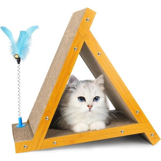 Grattoir Chat,Griffoir En Carton,Grattoir Triangulaires, Durable&Stable ...