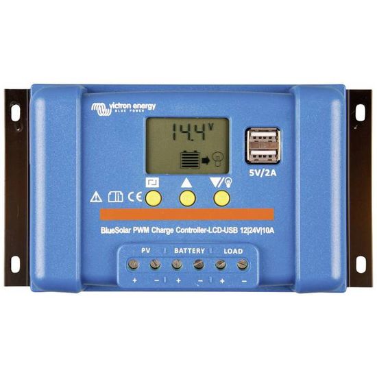Régulateur solaire pwm 10a lcd&usb - 12/24v victron energy - Cdiscount Sport