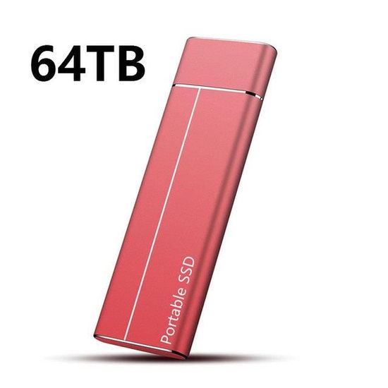 Disque dur externe,64TB Red--Disque dur externe SSD, Interface usb 3.1 ...