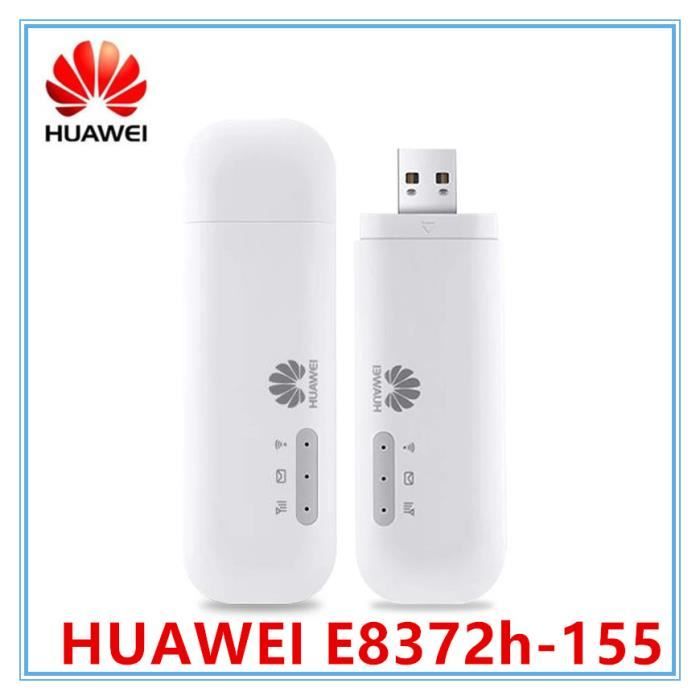 Huawei – Modem FDD 4G LTE E8372 E8372h-155 débloqué, bande 1-3-5-7-8-20 TDD, 38-40-41, 150Mbps ...