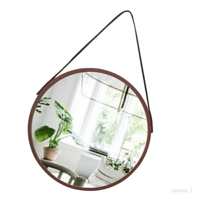 Miroir Mural Décoratif Ferme Cercle Cadre Rustique Miroir avec Corde ...