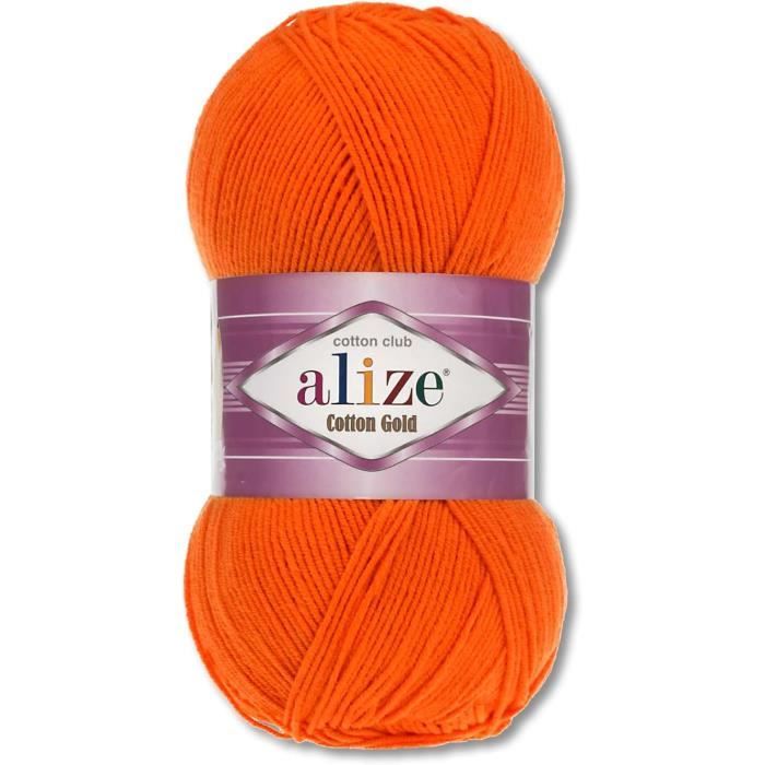 Alize - 100 G De Laine De Qualité Supérieure - Coton Doré - 59 Fils D ...