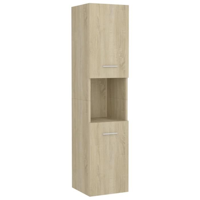 FMC® Meuble de salle de bain - Armoire de toilette Mode - Colonne de ...