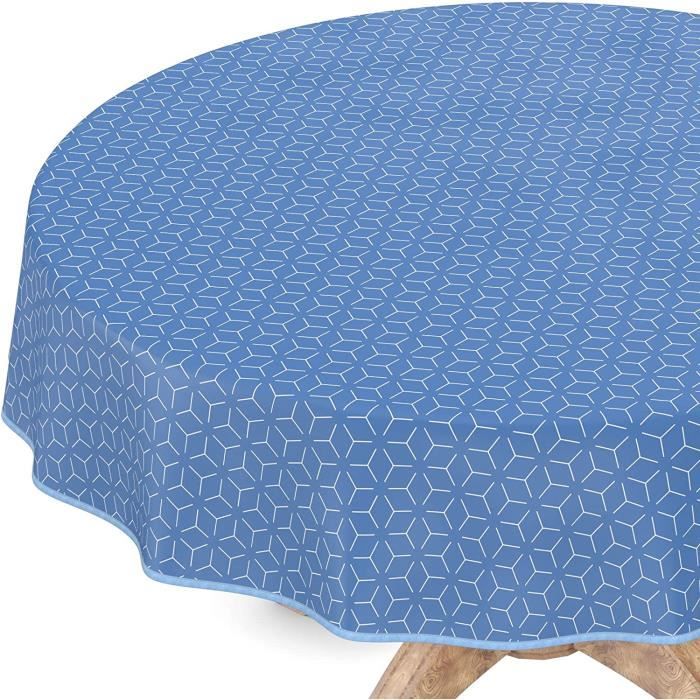 Nappe De Table De Jardin, En Toile Cirée, Lavable, Ovale, Bord Coupé ...