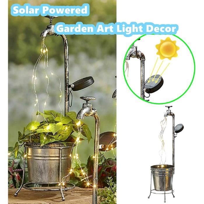DIY Iron Star Type Douche Jardin Art Douche Lampe Arrosoir Lampe ...