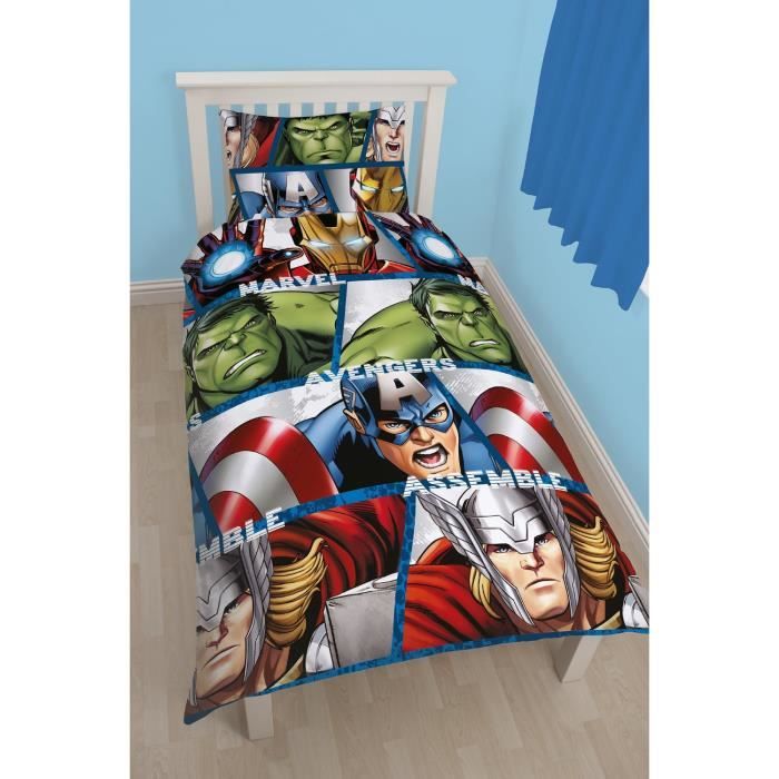 Parure de lit Avengers Marvel - Cdiscount Maison